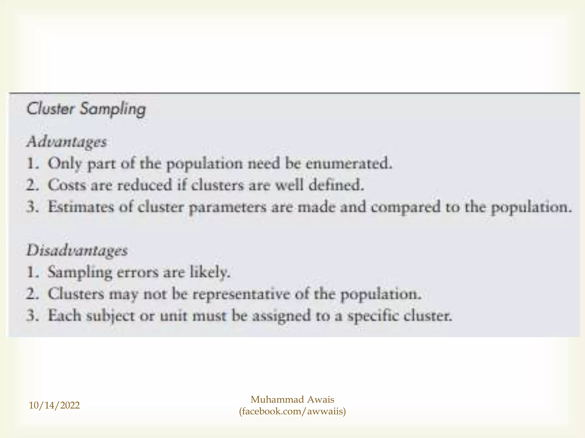 Cluster Sampling Technique - Probability Sampling - Mass Media Research ...