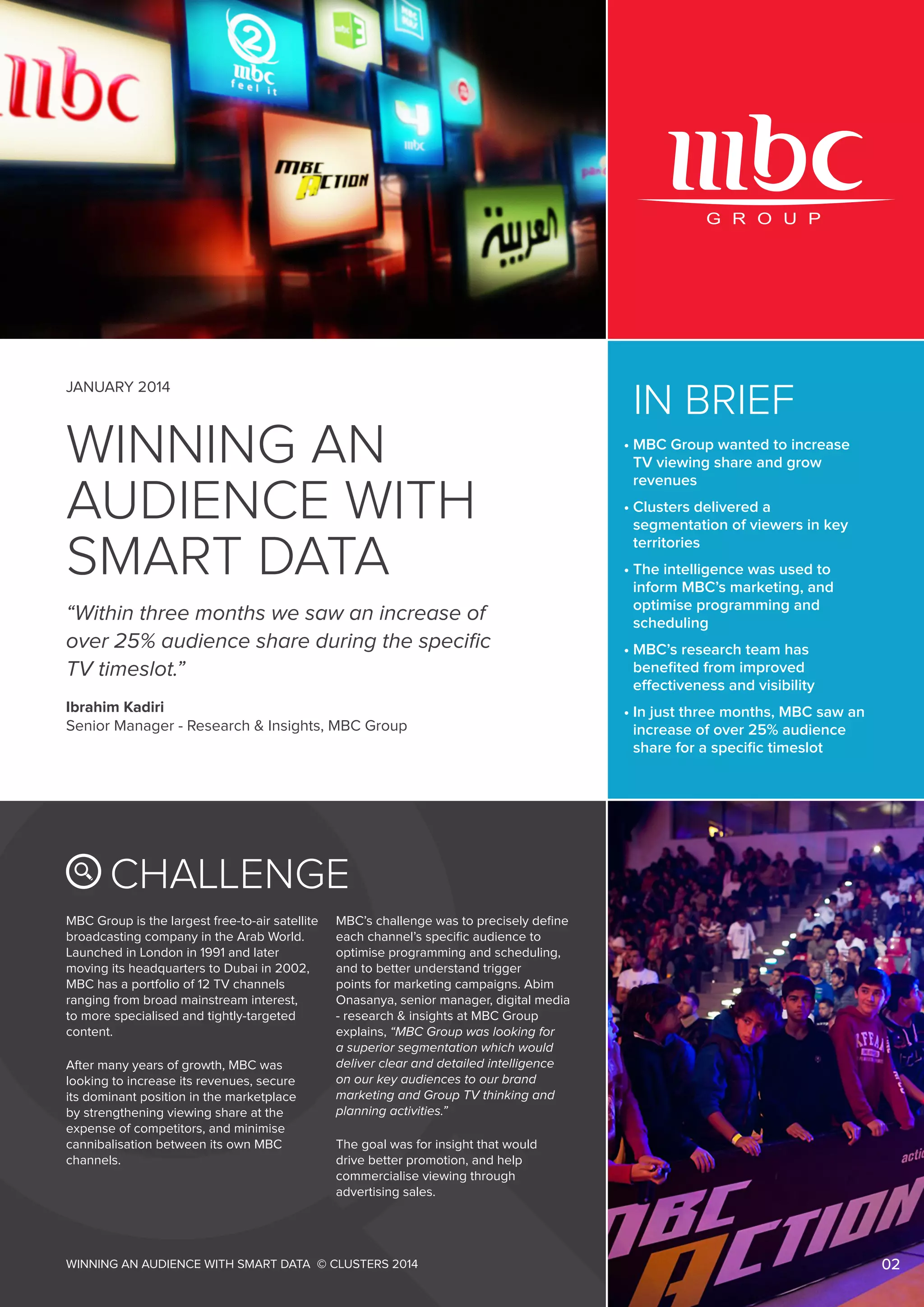 Clusters - MBC TV Audience Case Study | PDF | Television | Entertainment