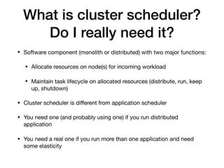 Cluster schedulers | PPT