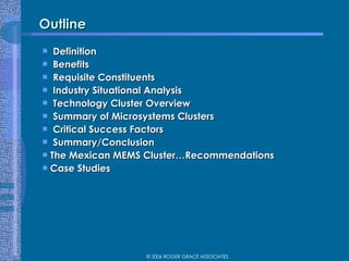The Role of Technology Clusters in the Successful Commercialization of ...