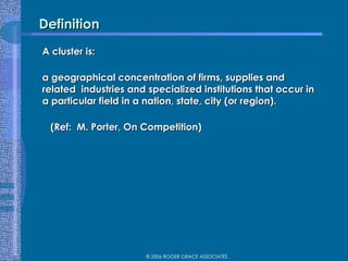 The Role of Technology Clusters in the Successful Commercialization of ...