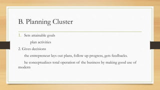 Clusters of Personal Entrepreneurial Competencies that an Entrepreneur.pptx