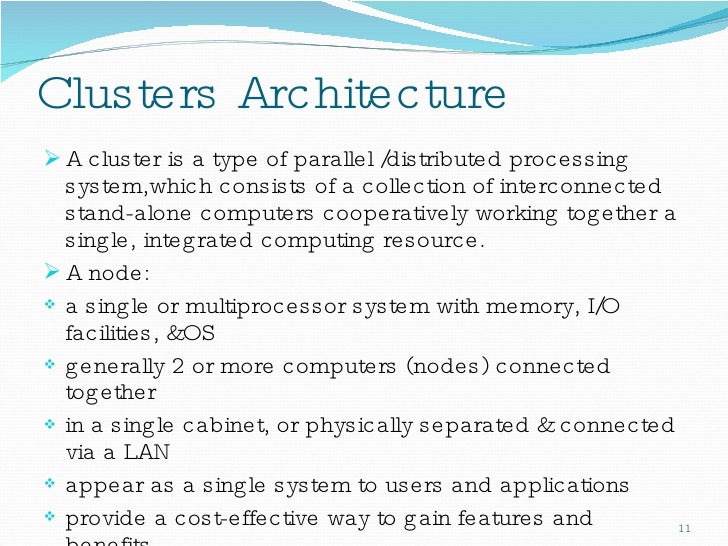Cluster Computers