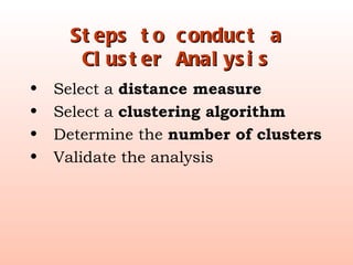 Cluster spss week7 | PPT