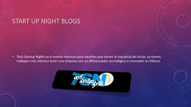 Clusters & start up night | PPTX