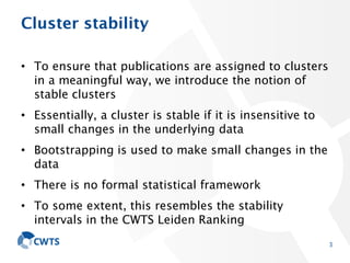 Cluster stability | PPT