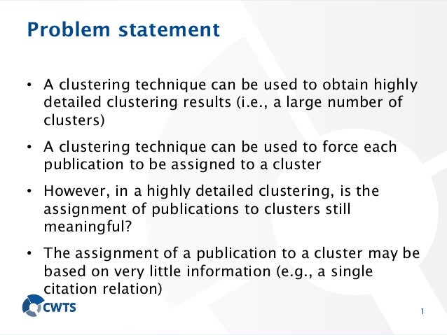 Cluster stability
