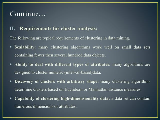 Clusters techniques | PPTX