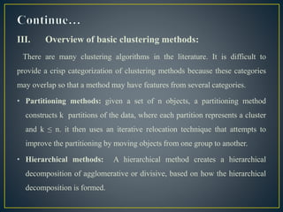 Clusters techniques | PPTX