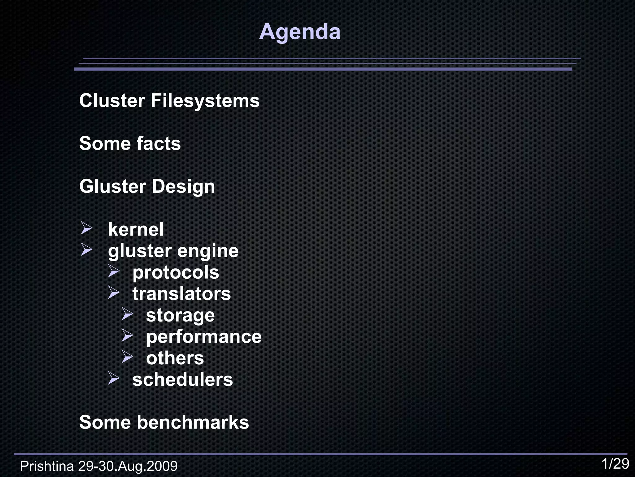 Clusters with GlusterFS | ODP