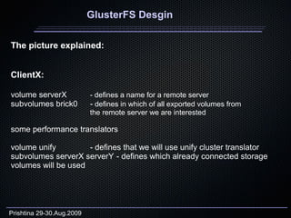 Clusters with GlusterFS | ODP