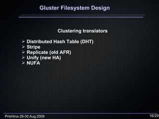 Clusters with GlusterFS | ODP