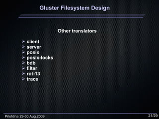Clusters with GlusterFS | ODP