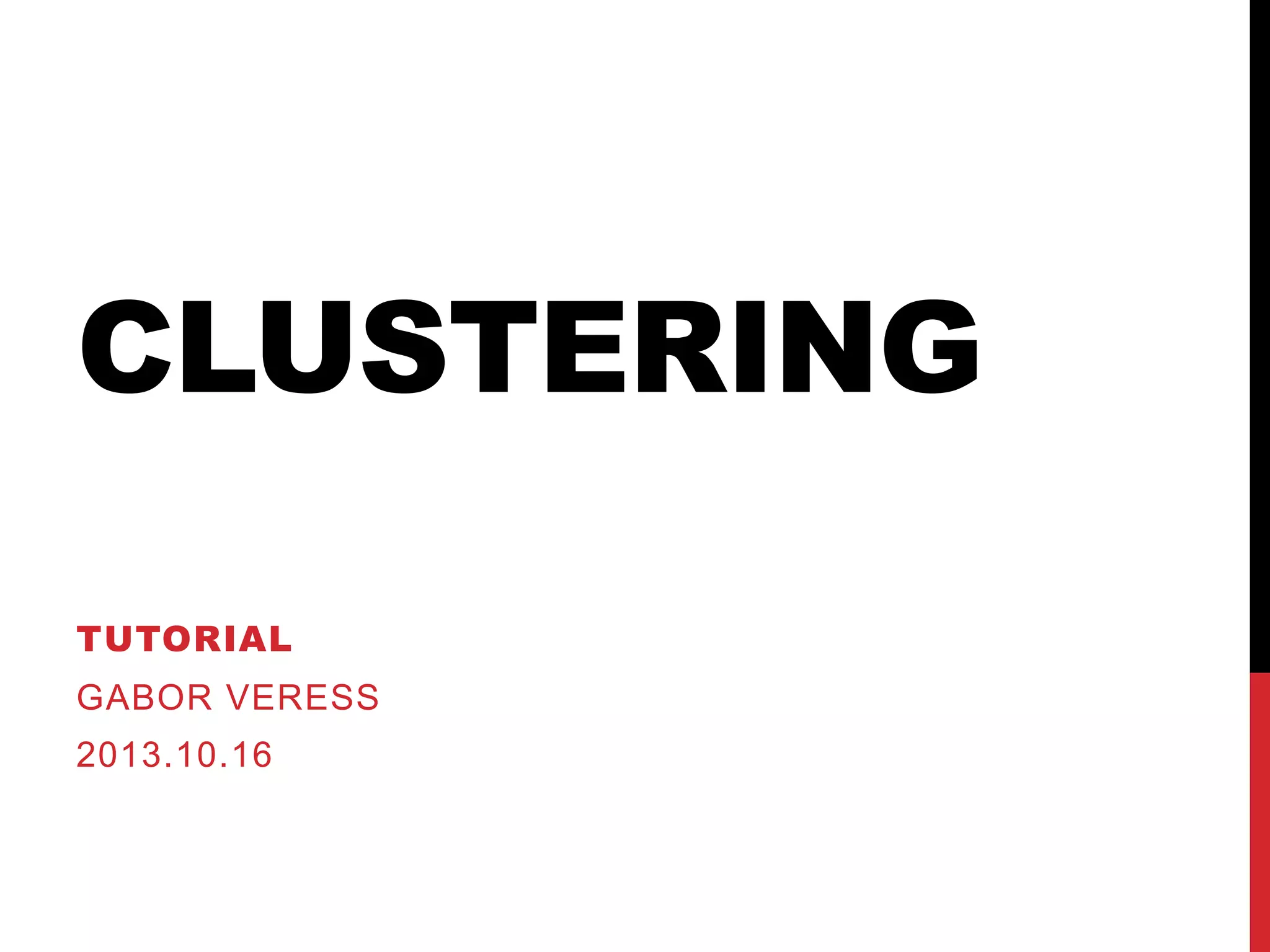 Clustering training | PDF