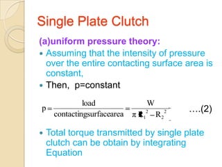 Clutch(single and multi plate) | PPTX