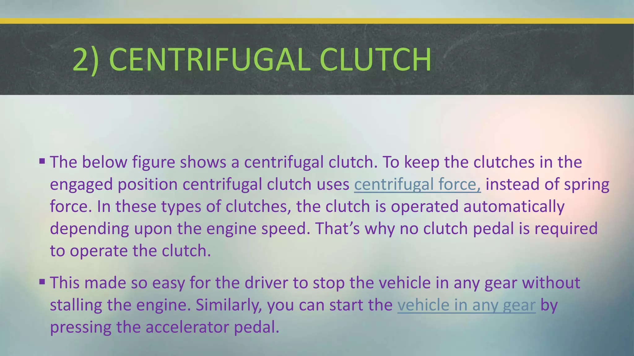 Types Of Clutches | PPTX | Auto Technology | Automotive