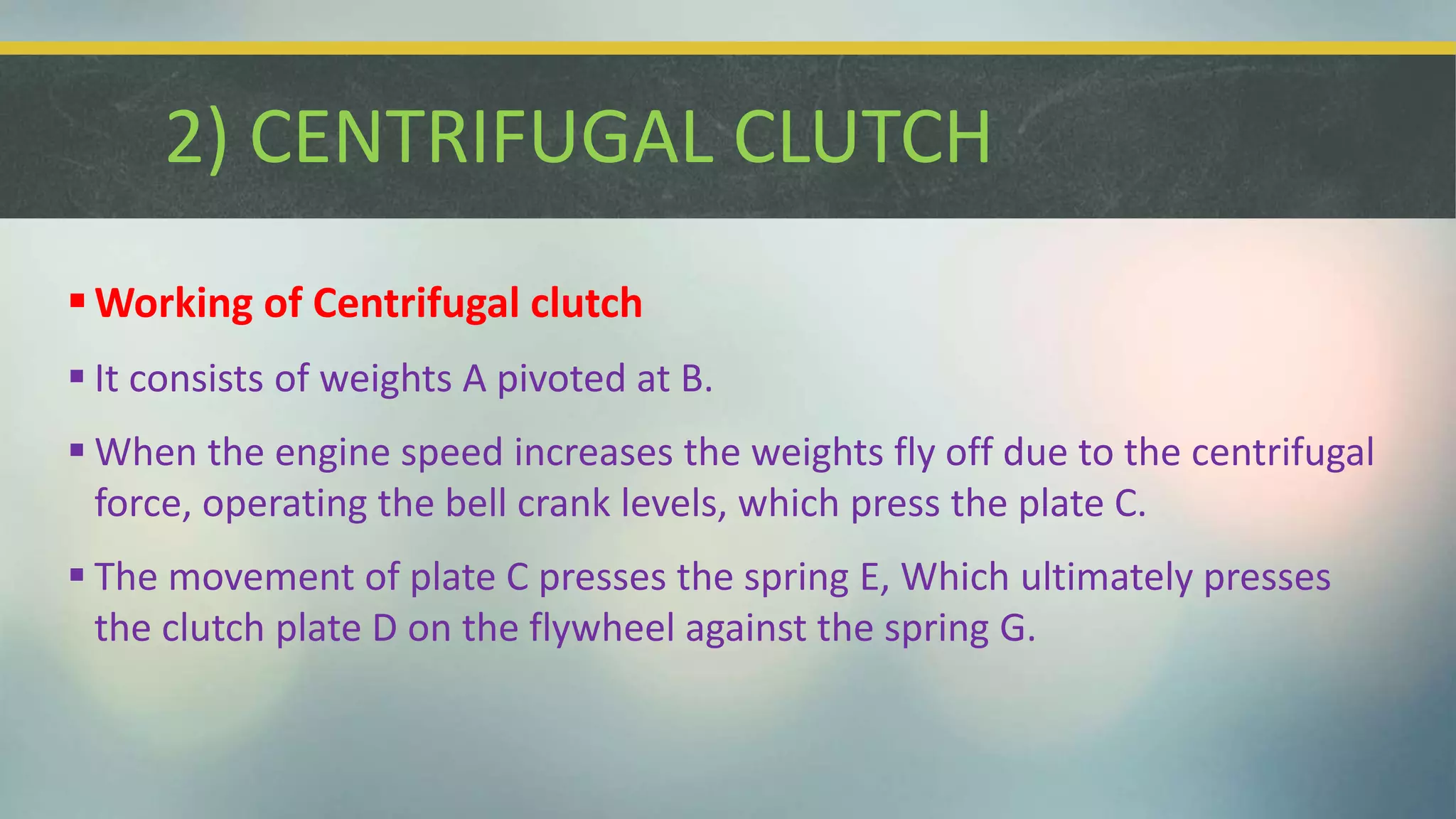 Types Of Clutches | PPTX | Auto Technology | Automotive