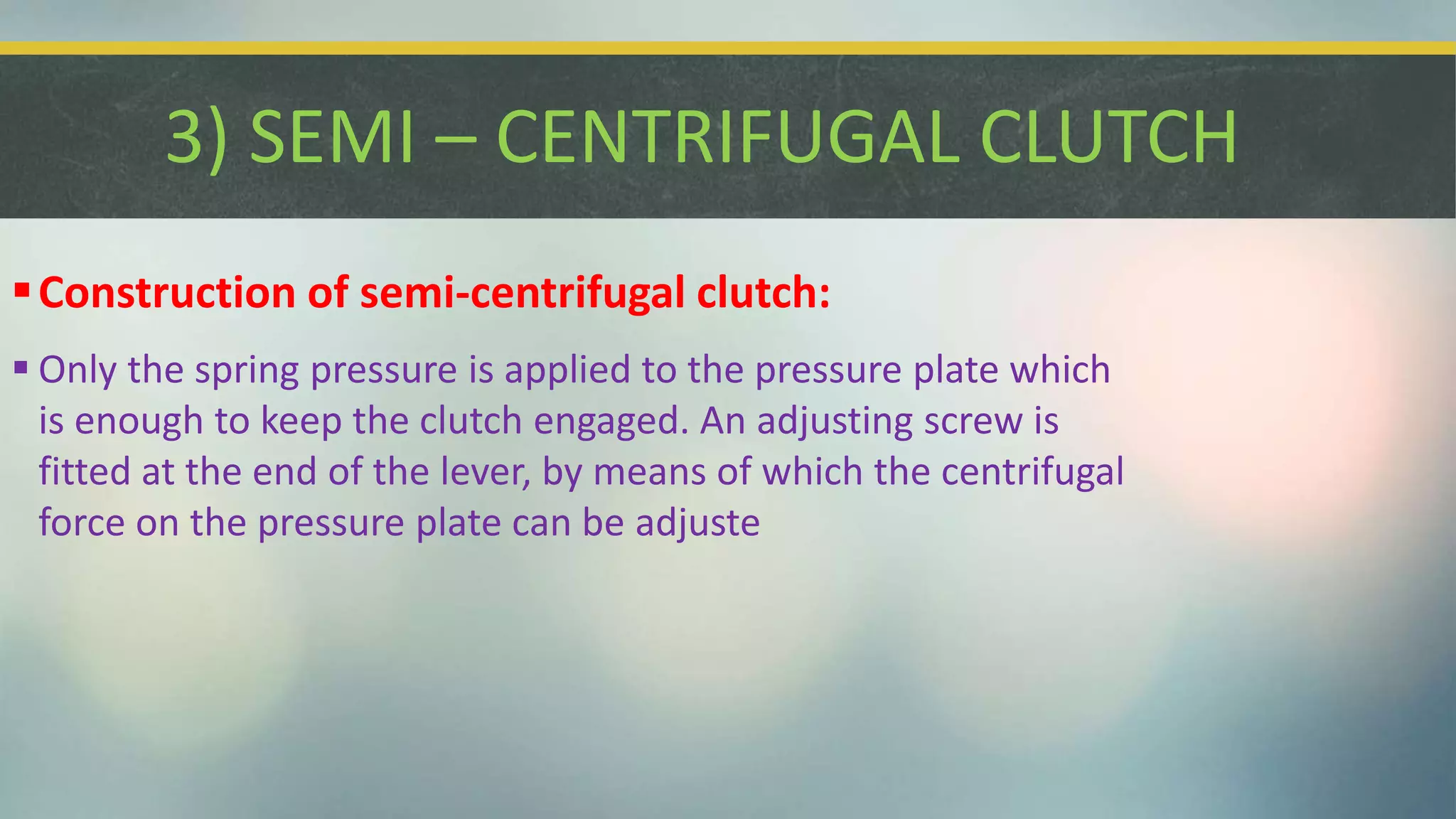 Types Of Clutches | PPTX