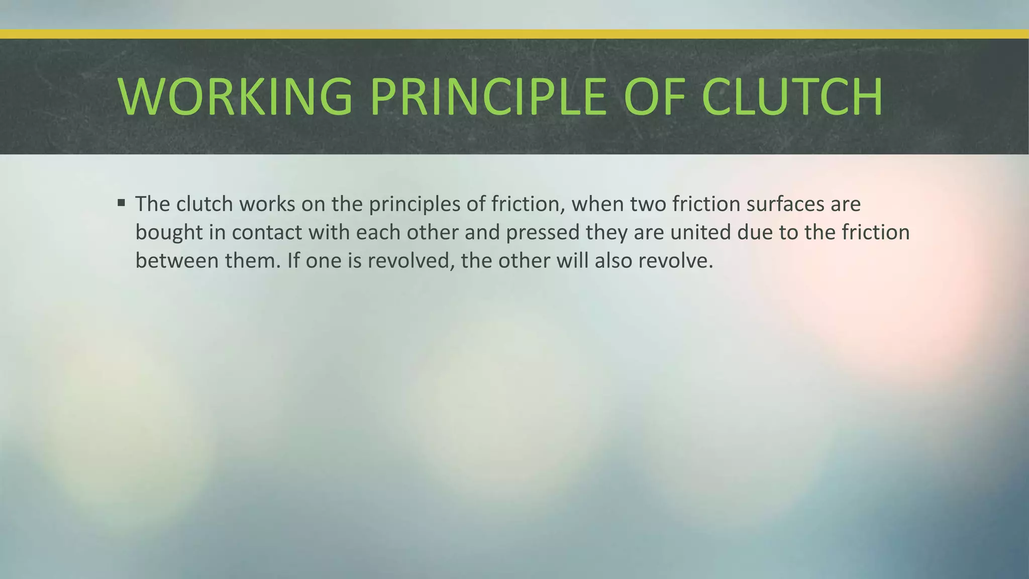 Types Of Clutches | PPTX