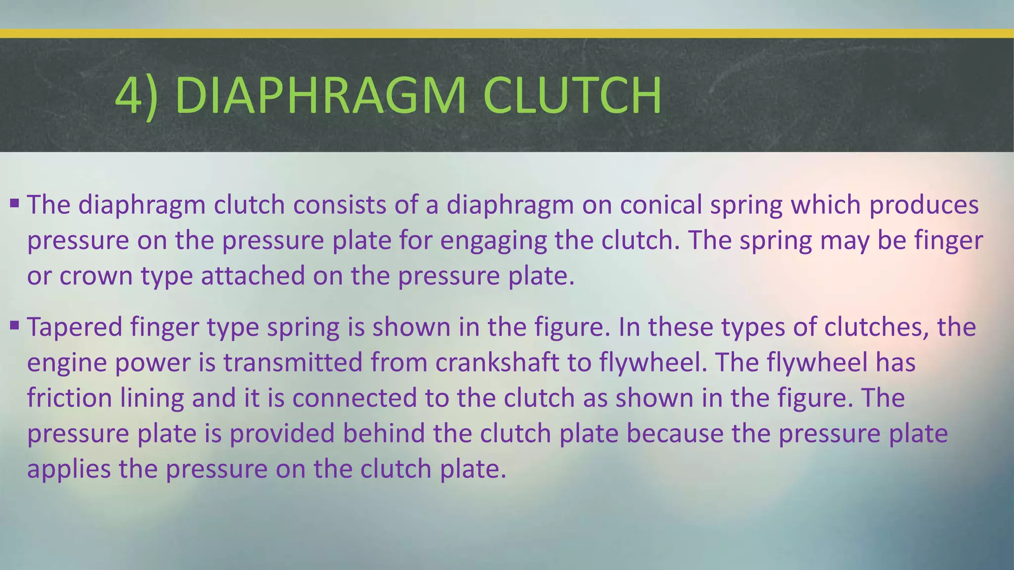 Types Of Clutches | PPTX