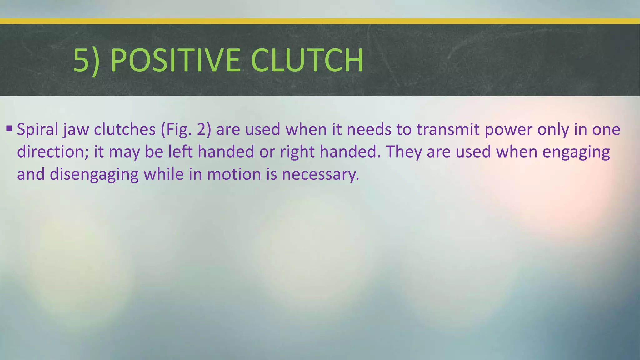 Types Of Clutches | PPTX