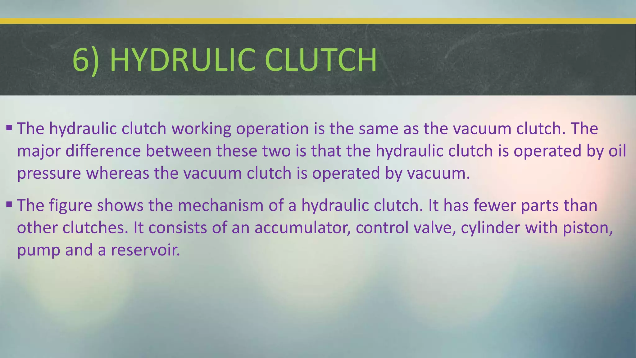 Types Of Clutches | PPTX