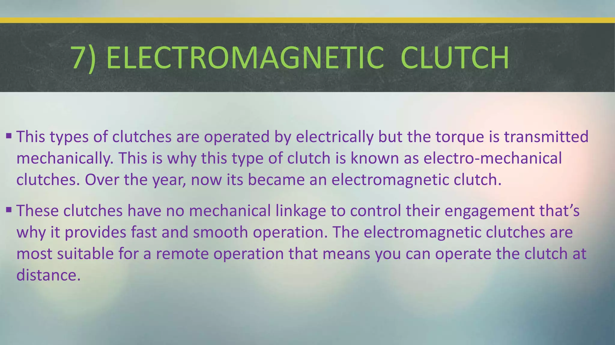 Types Of Clutches | PPTX