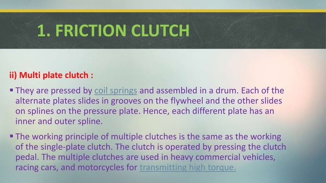 Types Of Clutches | PPTX | Auto Technology | Automotive