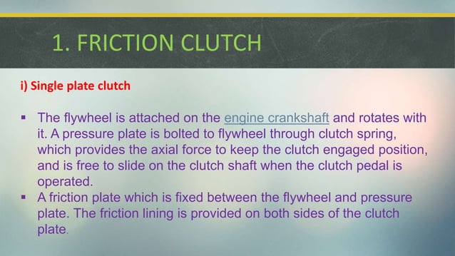 Types Of Clutches | PPTX | Auto Technology | Automotive