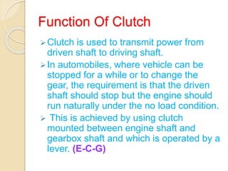 Clutches and bearings | PPTX