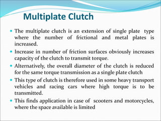Automobile Clutch Functions & Types.ppt