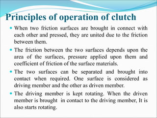 Automobile Clutch Functions & Types.ppt