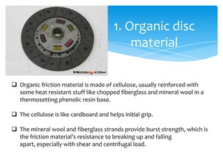 Clutch materials | PPTX