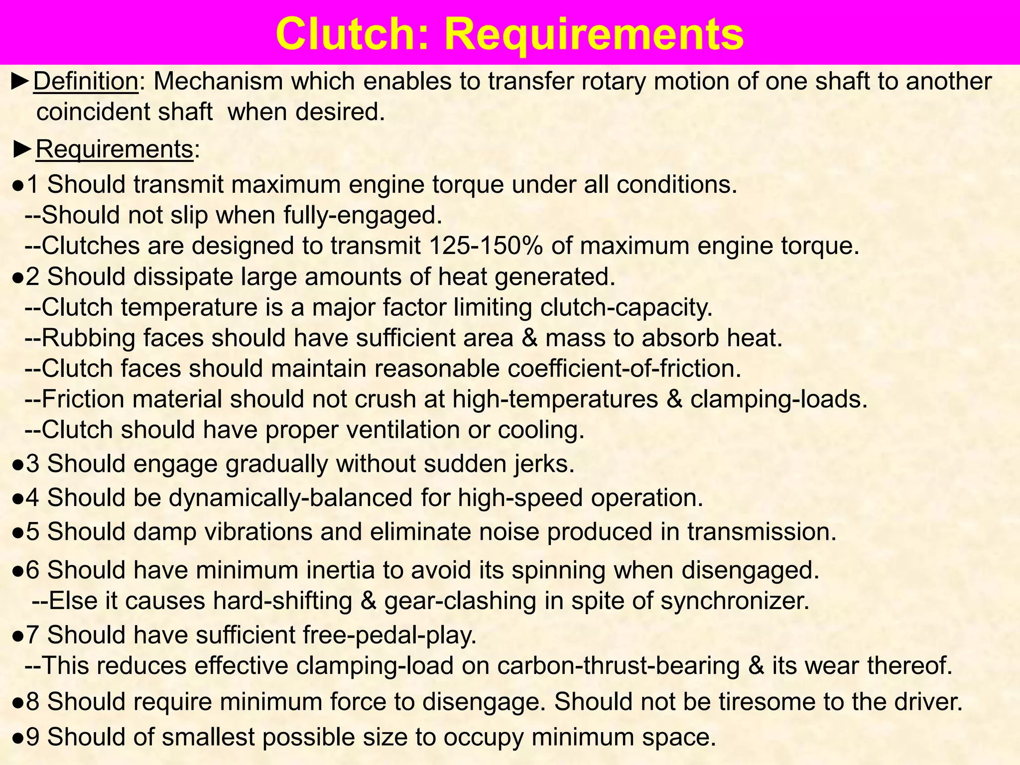 Clutch system | PPTX