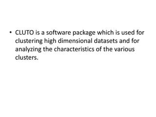 Cluto presentation | PPTX