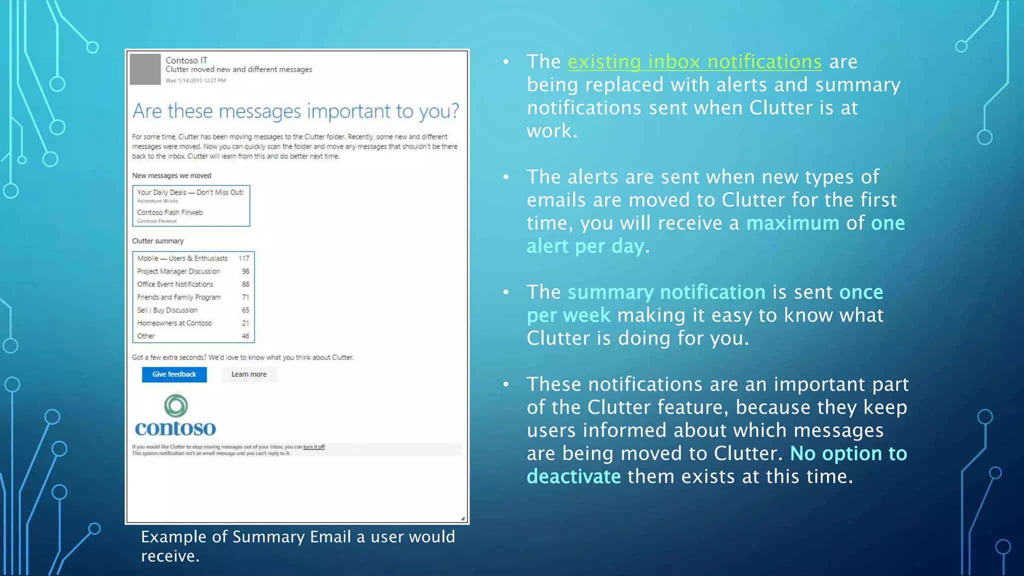 Clutter - Office 365 Exchange Online | PPTX