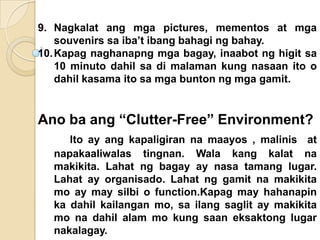 Clutter free | PPT