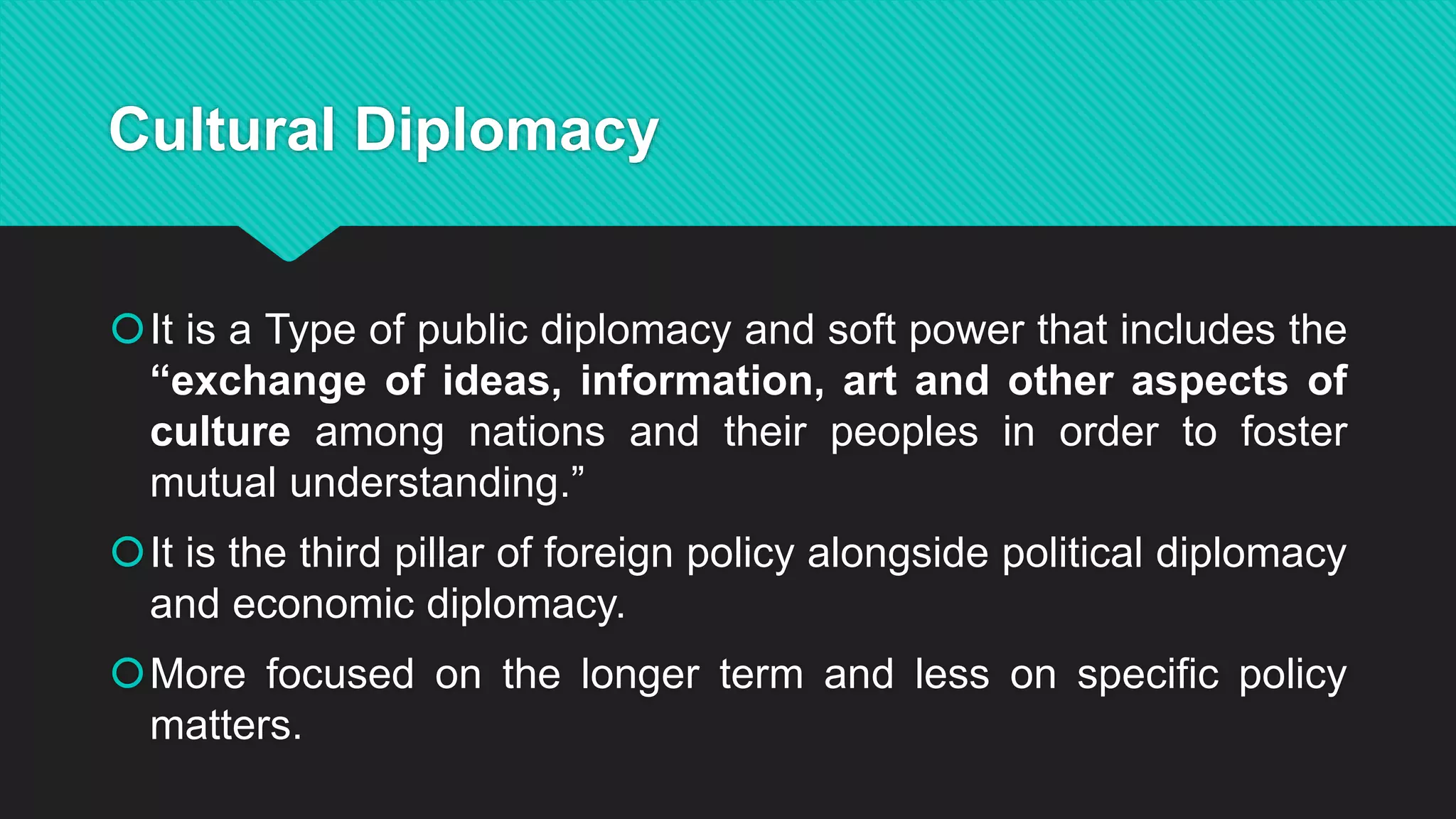 Clutural diplomacy & national branding | PPTX