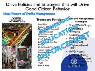 Inclusive Mobility as one of Strategies for Metro/Mega Manila's Urban ...