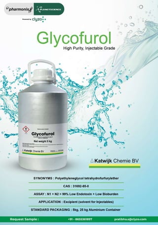 Pharmaceutical Excipients & Raw Material | Clyzo | PDF