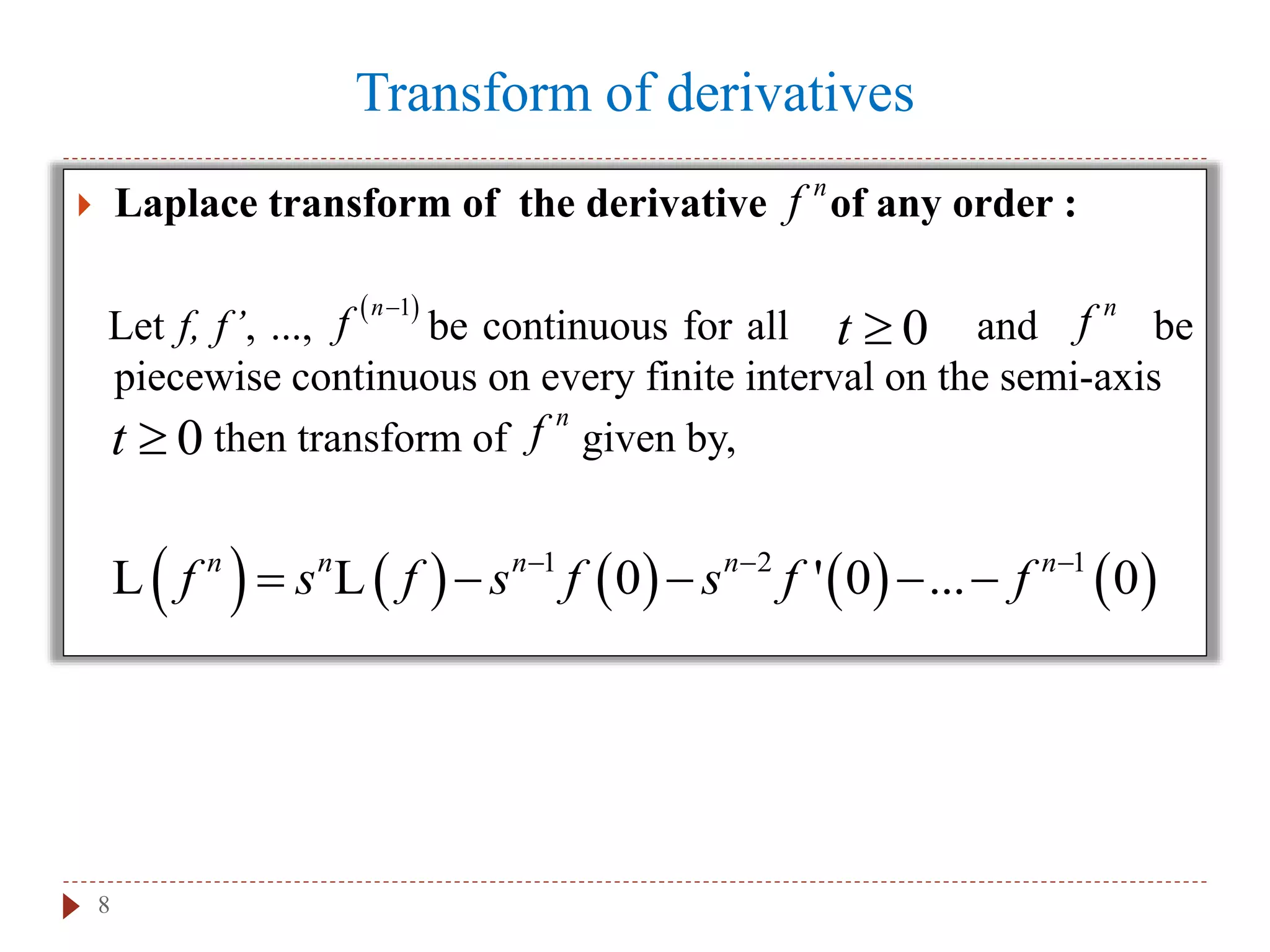 Laplace transform and its application | PPTX