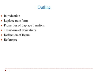Laplace transform and its application | PPTX
