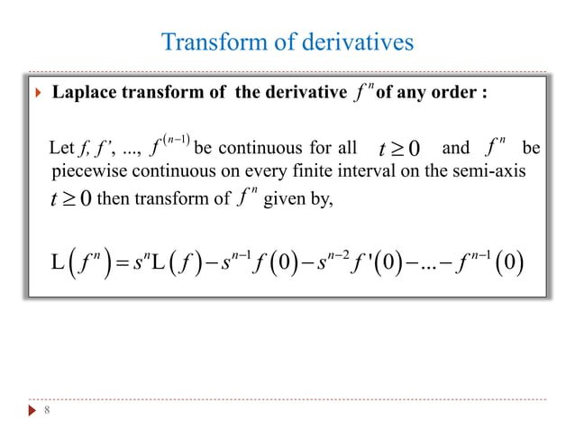 Laplace transform and its application | PPTX