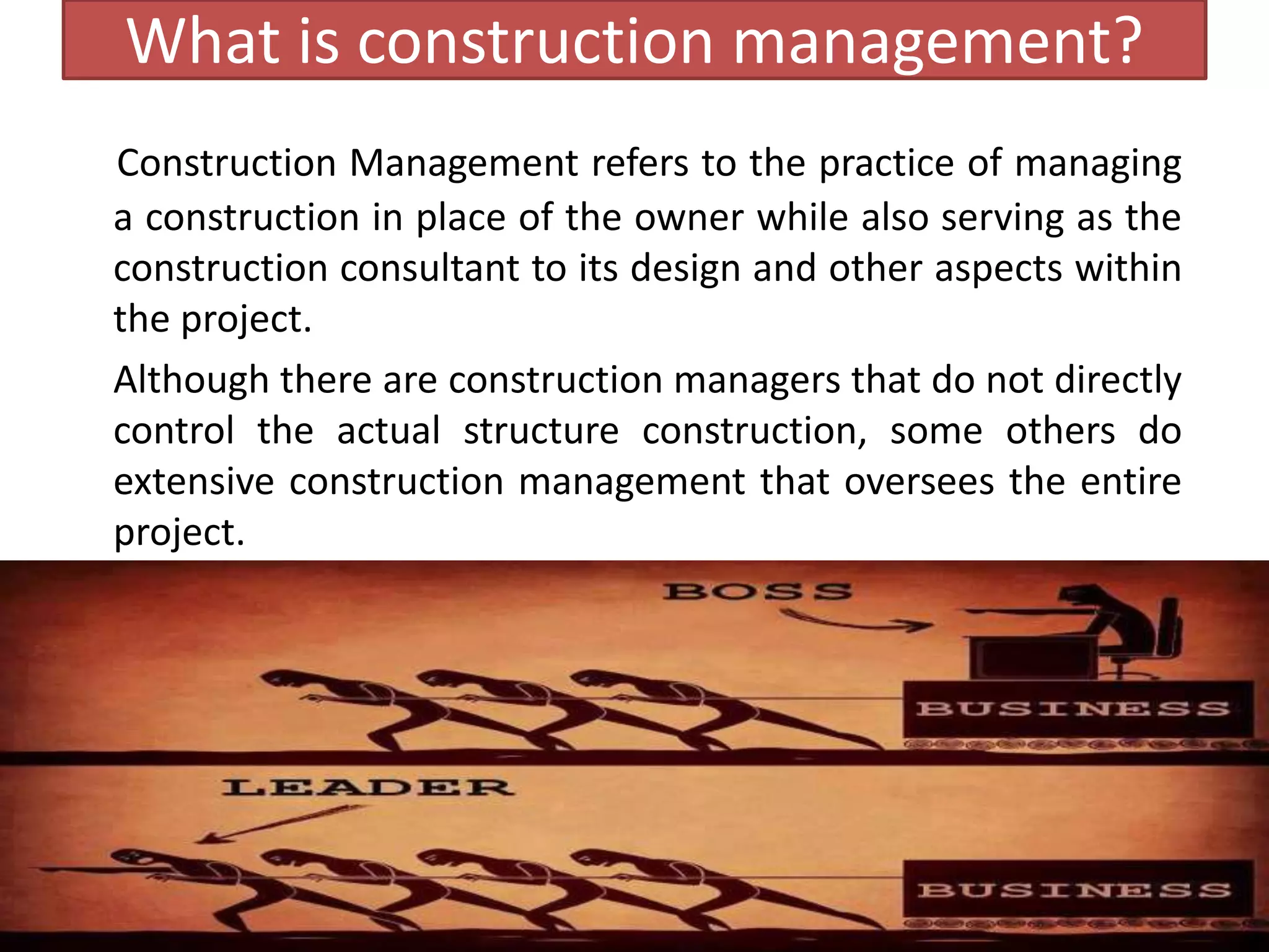 CONSTRUCTION MANAGEMENT | PPTX