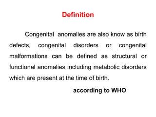 congenital Malformations-Neural tube defectsAnencephaly, | PPTX