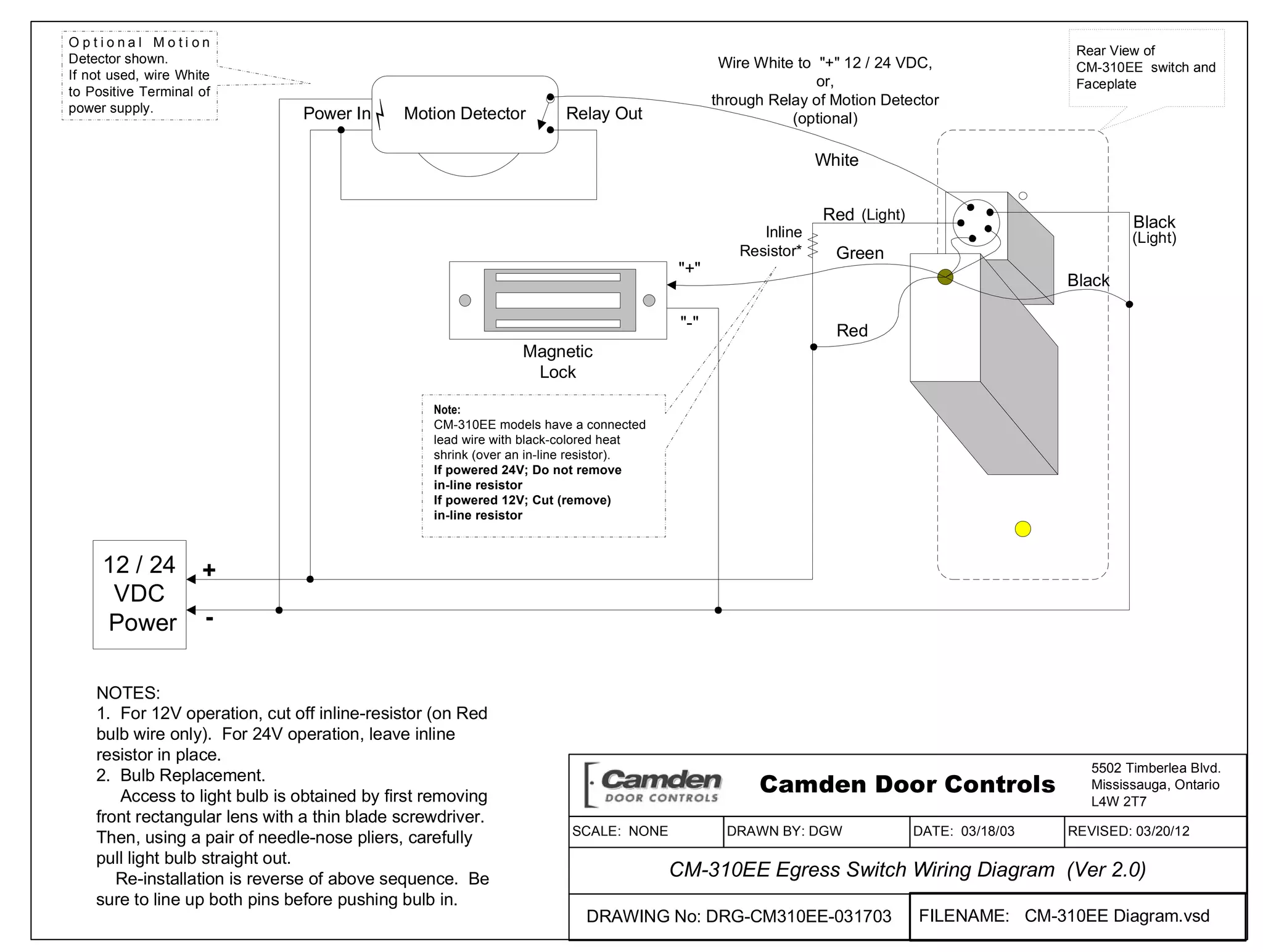 Camden CM-310 Instruction Manual | PDF