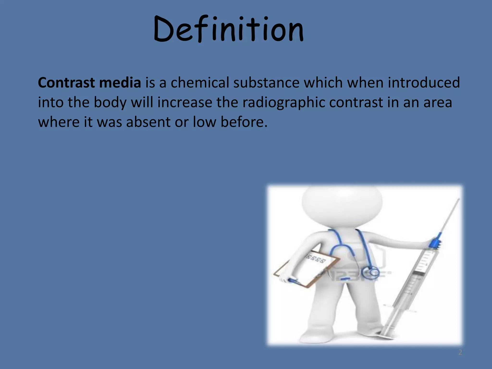 Contrast Media Radiology | PPTX