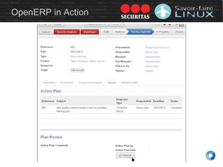 ISO (and other standard) Management Systems with OpenERP | ODP