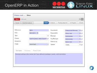 ISO (and other standard) Management Systems with OpenERP | ODP