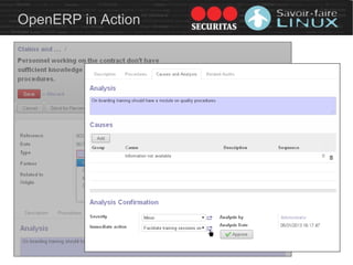 ISO (and other standard) Management Systems with OpenERP | ODP